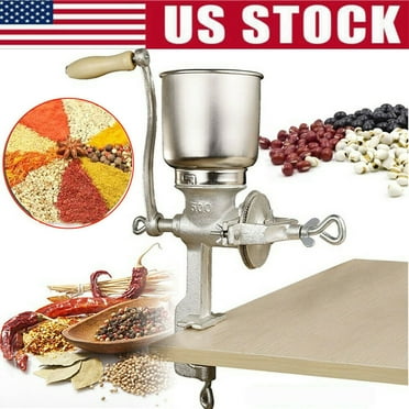 Corona Cast Iron Corn and Grain Mill with High Hopper, Manual Grinder ...