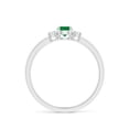 2wist Designs 925 Sterling Silver Solitaire Ring Round Shape Emerald ...