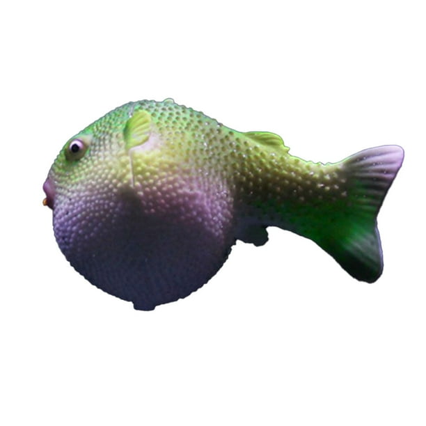 Landscaping Small Aquarium Puffer Fluorescent Fish Fluorescent Puffer ...