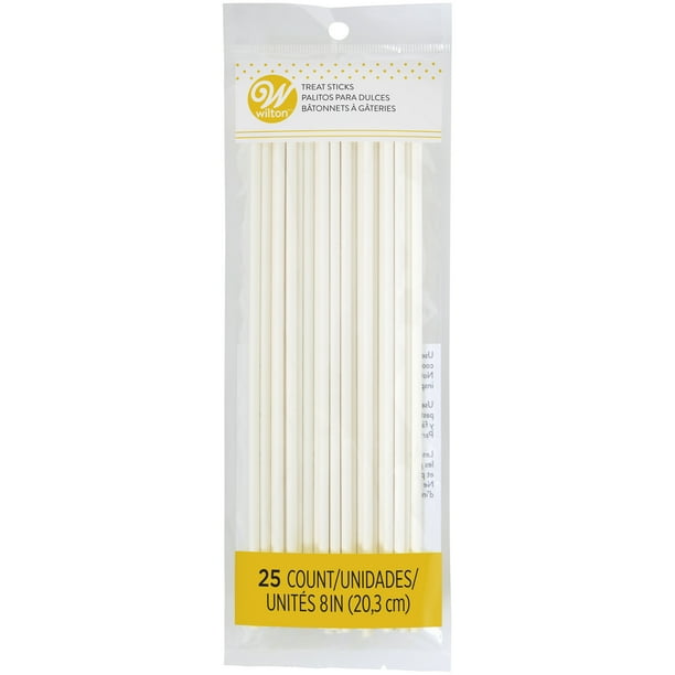 Wilton 8-Inch White Treat Sticks, 25-Count - Walmart.com - Walmart.com