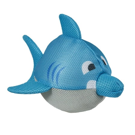 7" Skipperz Blue Inflatable 3-D Fabric Covered Shark Ball Swimming Pool ...