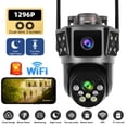 WiFi Home Security Camera, dual lens and 3 scene modes, 355° pan ...