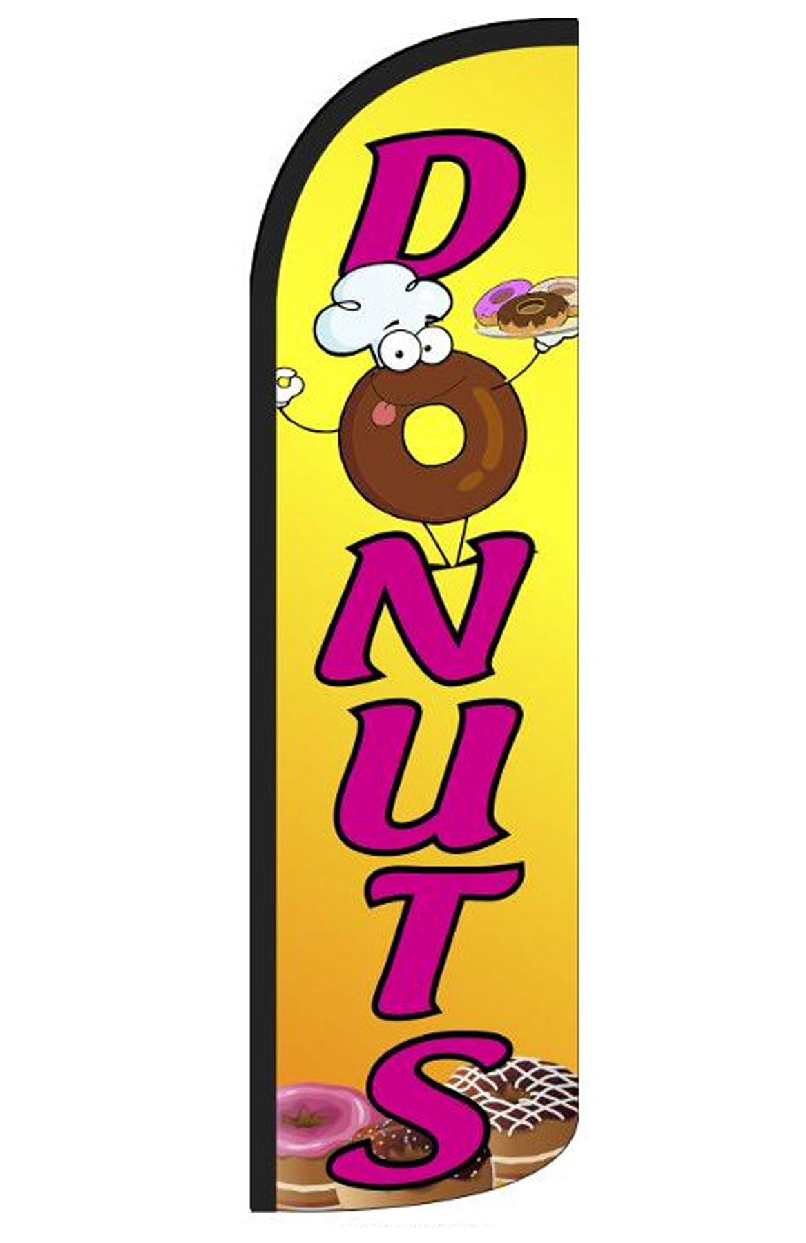 Donuts Windless flag Without Pole Advertisement /Business Flags ...
