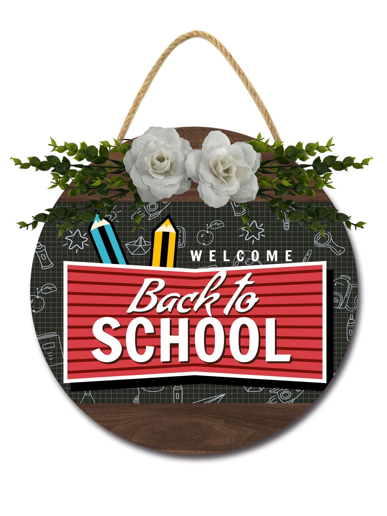 Eveokoki Back To School Door Sign Classroom Door Hanger Back to School ...