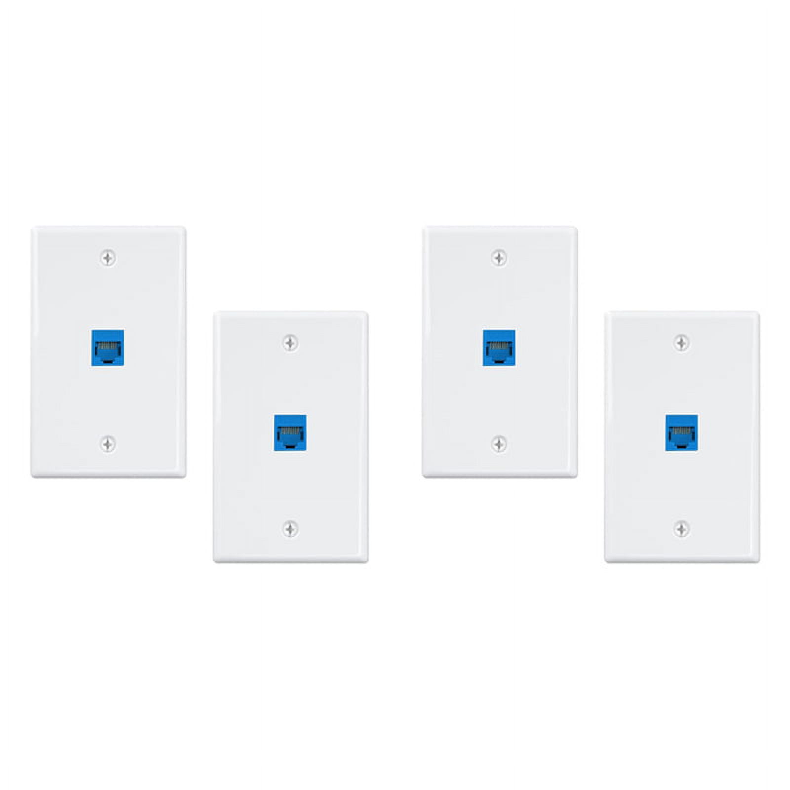 Click here for Unbranded 4-Pack 1 Port Ethernet Wall Plate  Rj45... prices