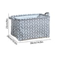 Cadancy Storage Baskets Canvas Fabric Plaid organizer Bin Foldable ...
