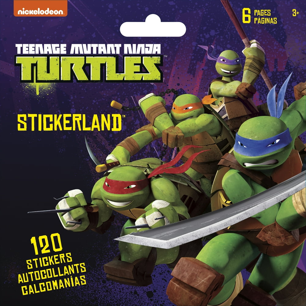 Teenage Mutant Ninja Turtles Stickerland Stickers, 6 Pages - Walmart ...
