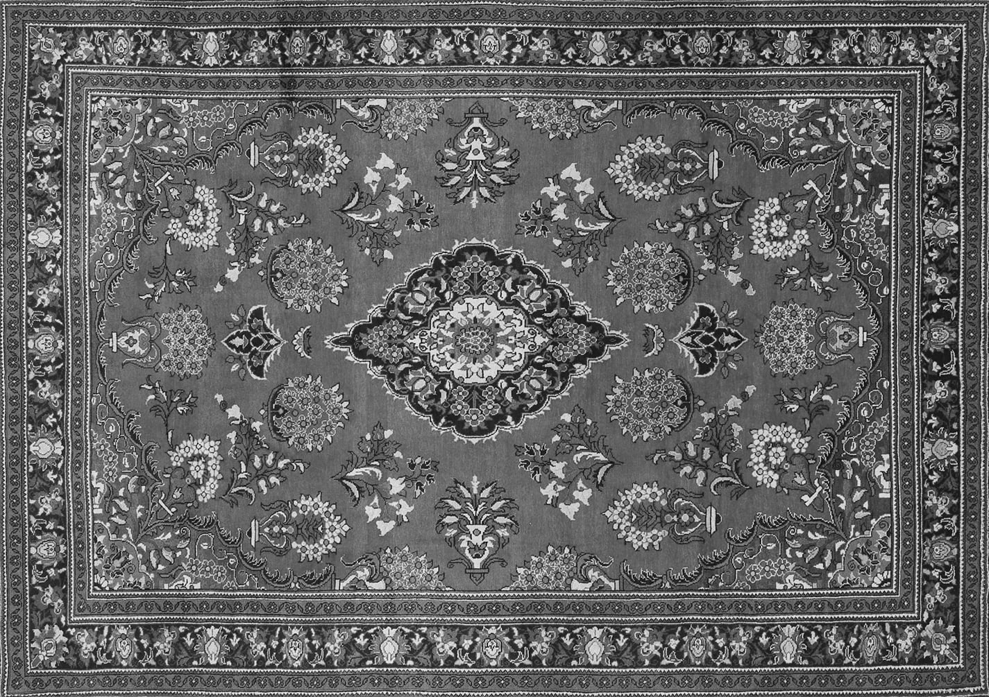 Ahgly Company Indoor Rectangle Persian Gray Traditional Area Rugs, 2' x ...