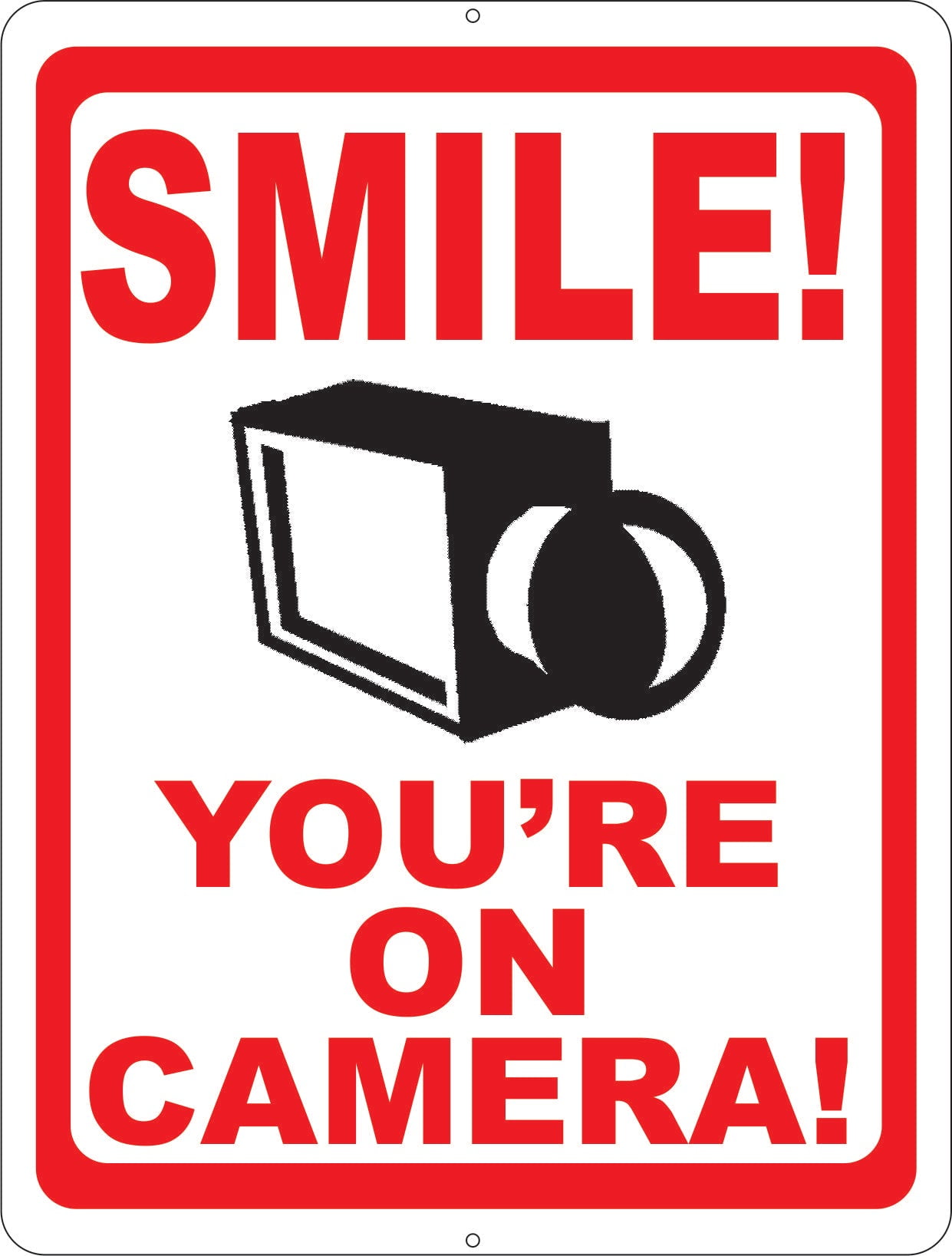 Smile You're on Camera Sign - Walmart.com