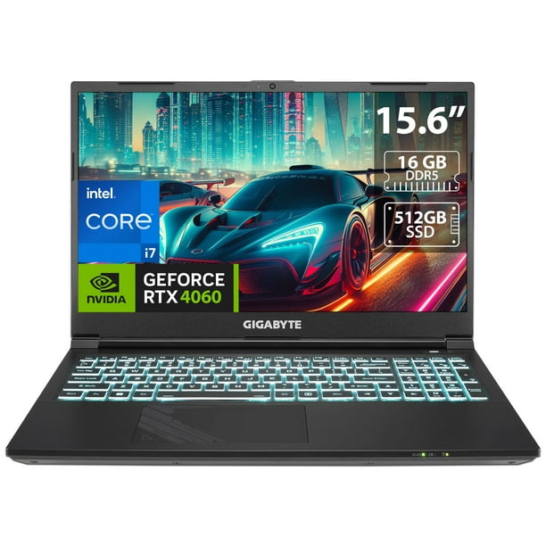 Laptop Gamer Gigabyte G5 KF: Intel Core i7 12650H, RAM 16GB DDR4, SSD 512GB, Pantalla 15.6" LED ...