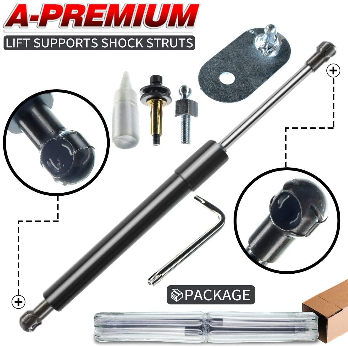A-Premium Tailgate Assist Shock Strut Replacement for Ford F-150 1997 ...