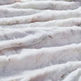 Madison Park Polyester Marble Printed Knitted Long Fur Throw MP50-6877 ...