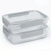 Anchor Hocking Glass Food Storage Containers with Lids, 3 Cup ...