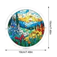 Colorful Flame Hummingbirds Acrylic Puzzle, 2D Sun Catcher Window ...