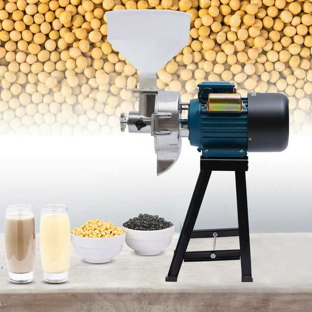 Fichiouy 2200W Electric Grinder Mill Grain Rice Corn Wheat Feed/Flour ...