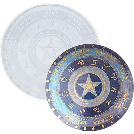 Divination Mat Tray Silicone Mold, 1 Piece Large Astrology Compass ...