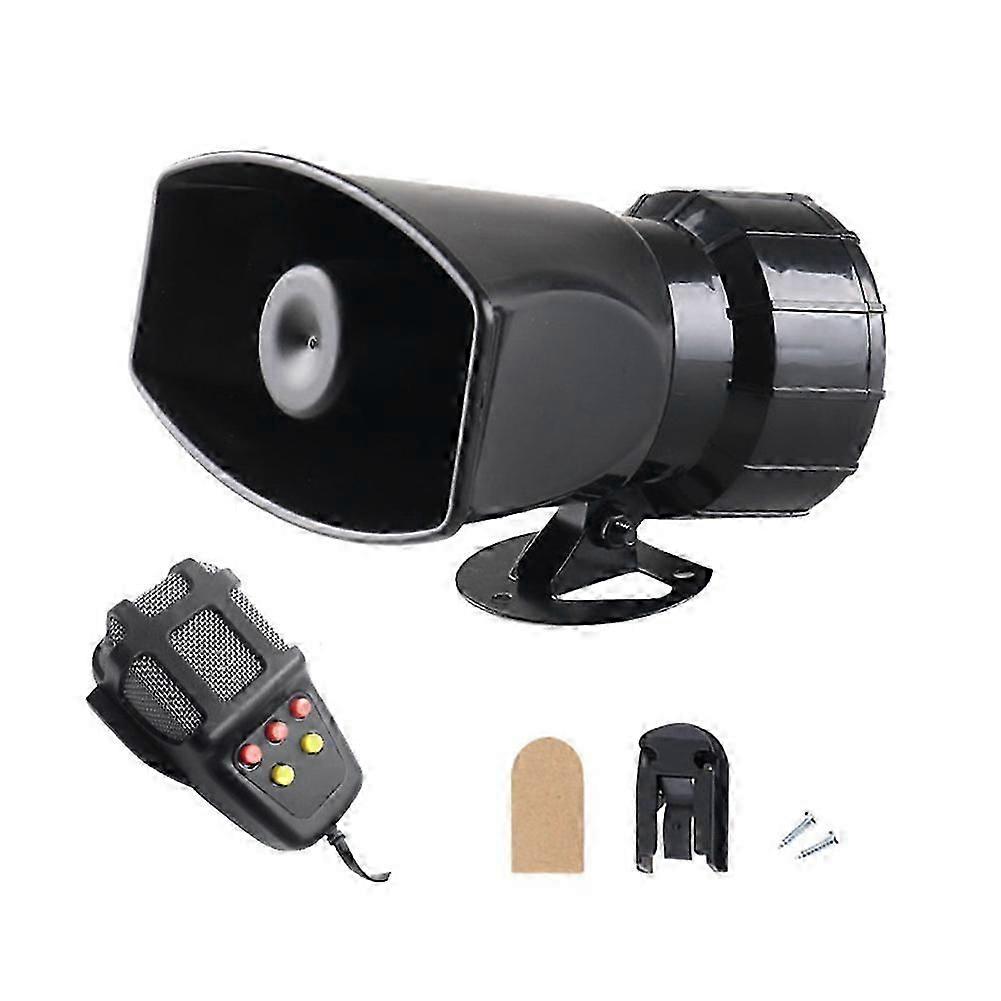 Car Horn Loud 5/7 Tone Speaker Police Siren Air Horn Megaphone Alarm ...