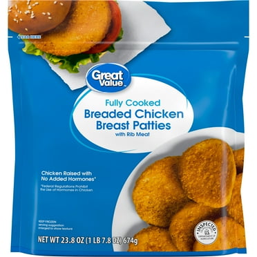 Great Value All Natural Boneless Skinless Chicken Breast, 8 lb (Frozen ...