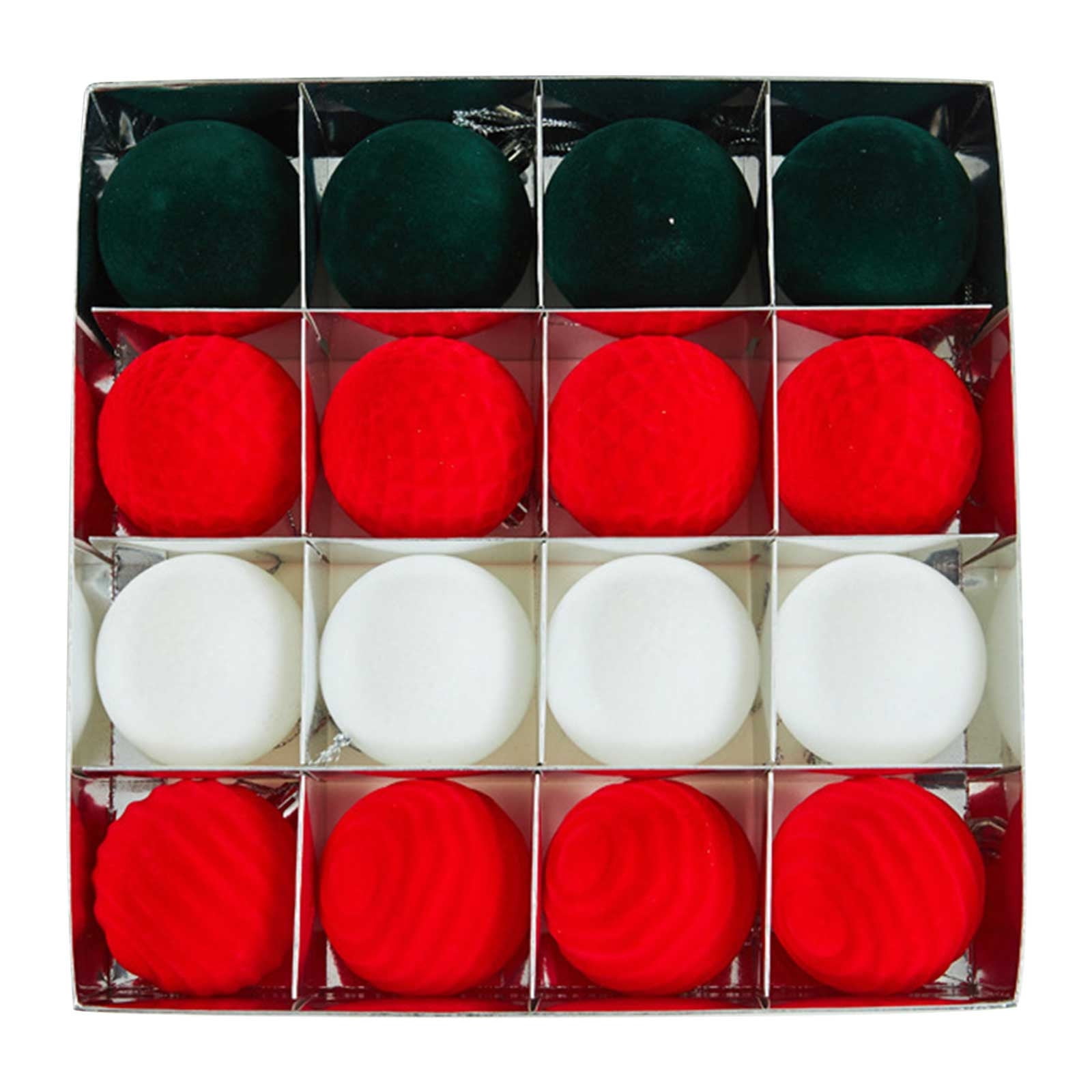 Click here for Sgeqmo H Flocked Velvet Christmas Ball Ornaments S... prices