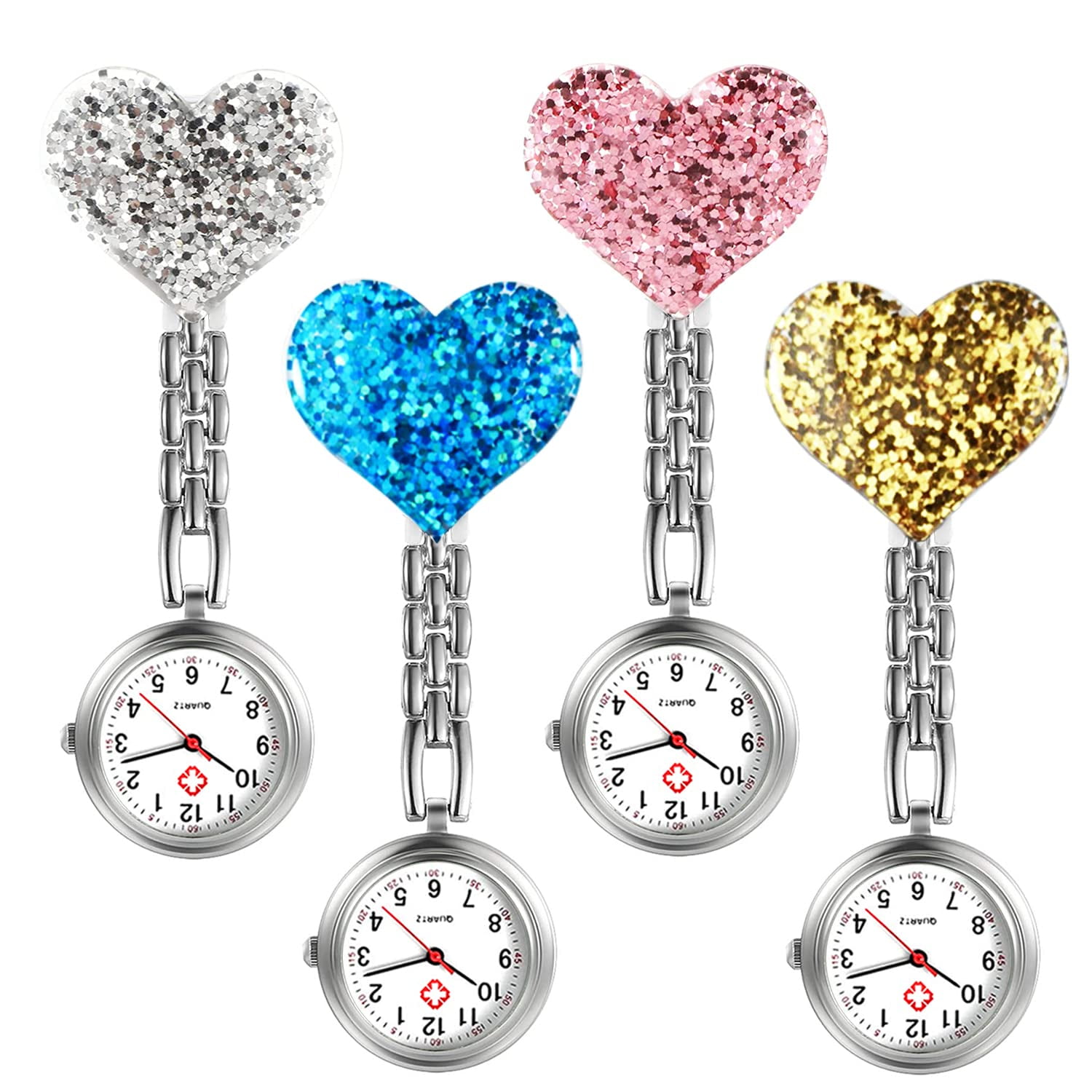 Click here for Luniquz 4 Pack Nurse Watches For Women  Watch With... prices