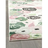 Rugs America Hanna VA35B Royal Blossom Pink Ivory Floral Transitional ...