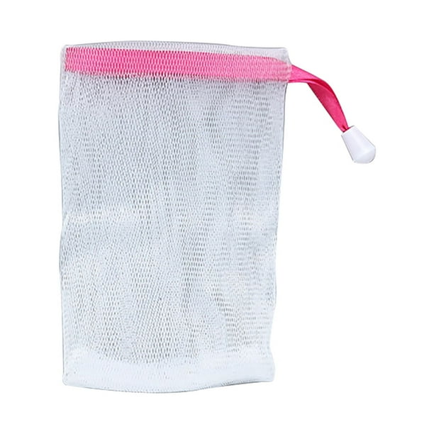 Exfoliating Mesh Soap Pouch Bubble Foam Net Soap Sack Saver Pouch