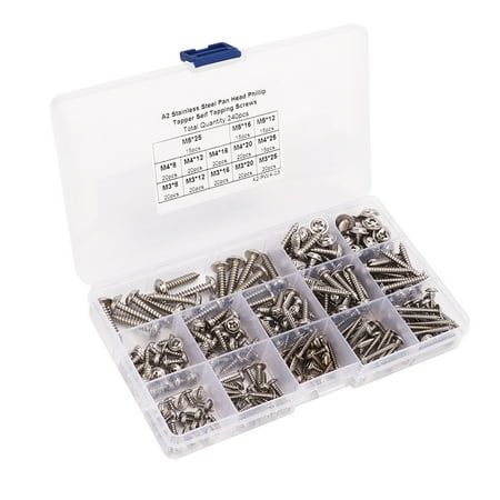 Self Tapping Screw Set, Oxidation Resistant Effectively Protect 240Pcs ...