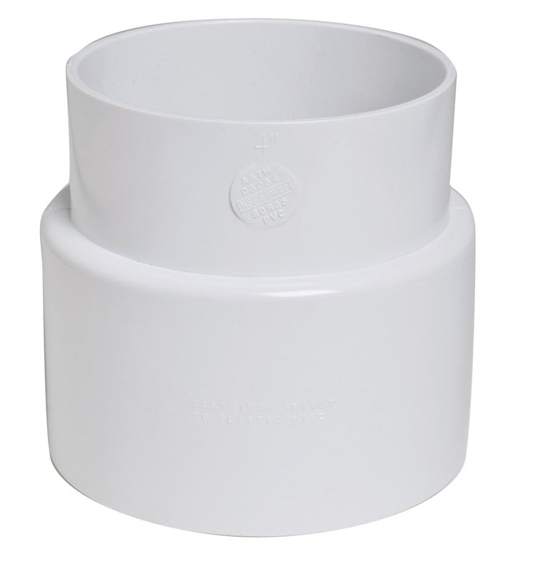 Plastic Trends 4 in. Hub x 4 in. Dia. Hub PVC Hub Adapter - Walmart.com ...