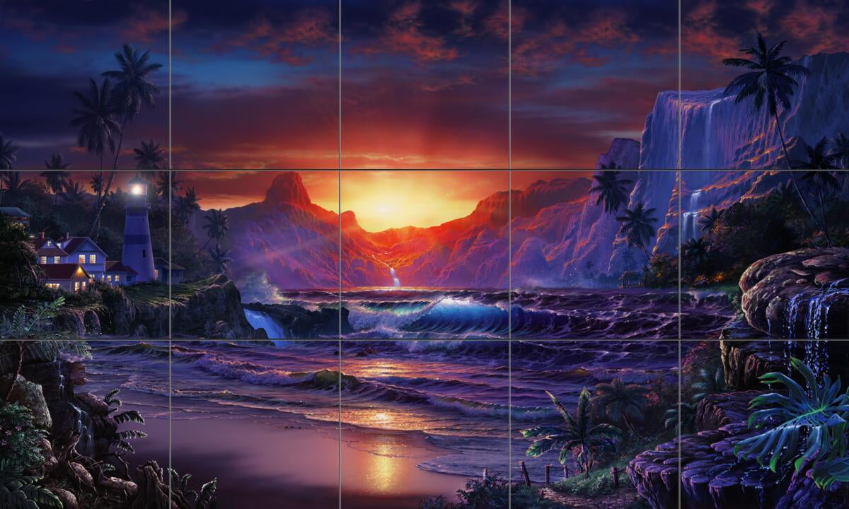 Tile Mural Kitchen Backsplash - Surrender II - by Christian Riese ...