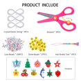 24 Color Pony Beads Jewelry Making Kit for Bracelets Necklaces Hair ...