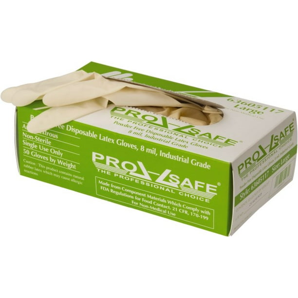PROSAFE POWDERFREE LATEX DISPOSABLE GLOVE - Walmart.com - Walmart.com