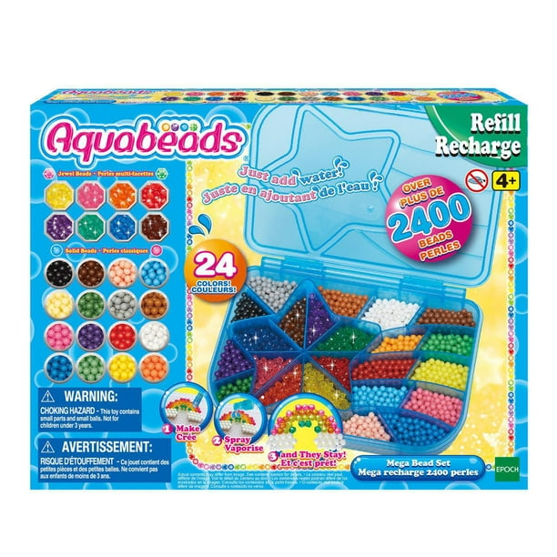 Aquabeads Mega Bead Set, Arts & Crafts Bead Refill Kit for Children ...
