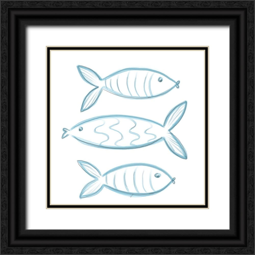 Seay, Anne 20x20 Black Ornate Wood Framed with Double Matting Museum ...