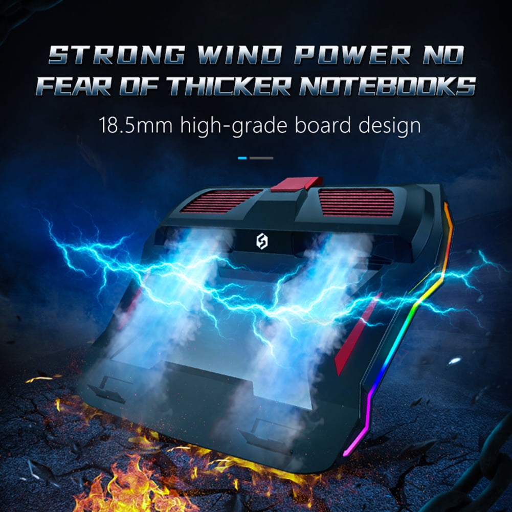 Kuymtek Gaming Laptop Air Flow Cooling Fan Notebook USB Cooler Radiador ...