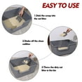 Minekkyes 4-Pack Plastic High Wall Cat Litter Box with Scoop, Anti ...
