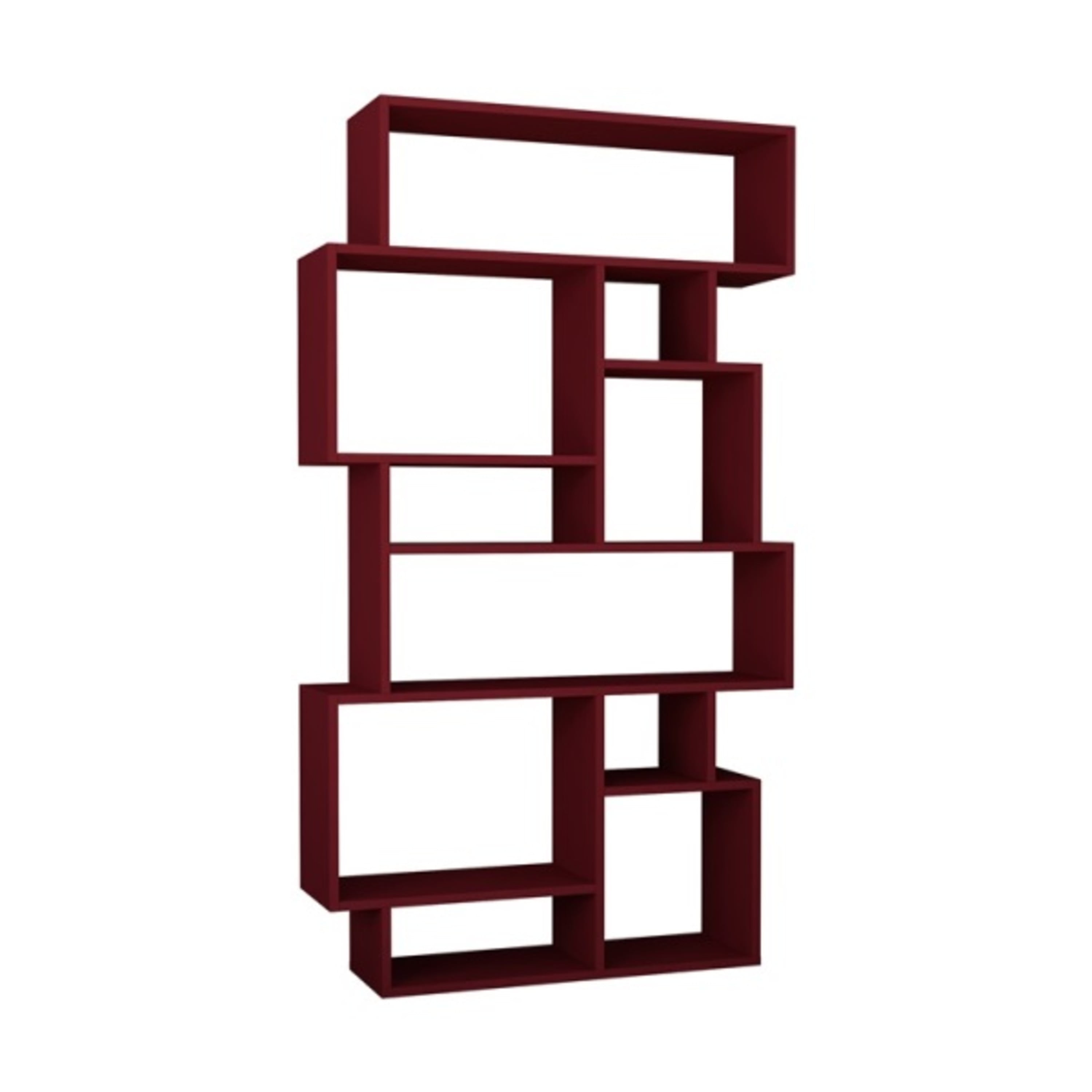 Ada Home Decor Furniture Multiple Tier Open Shelf Burgundy Berkshire ...
