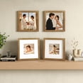 12x12 Picture Frame, Made of Solid Wood with Plexiglass, for Tabletop ...