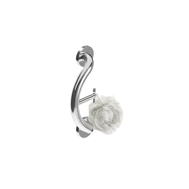 HEALTHCRAFT Towel & Robe Hook, ADA Compliant Grab Bar, Bath And Shower ...