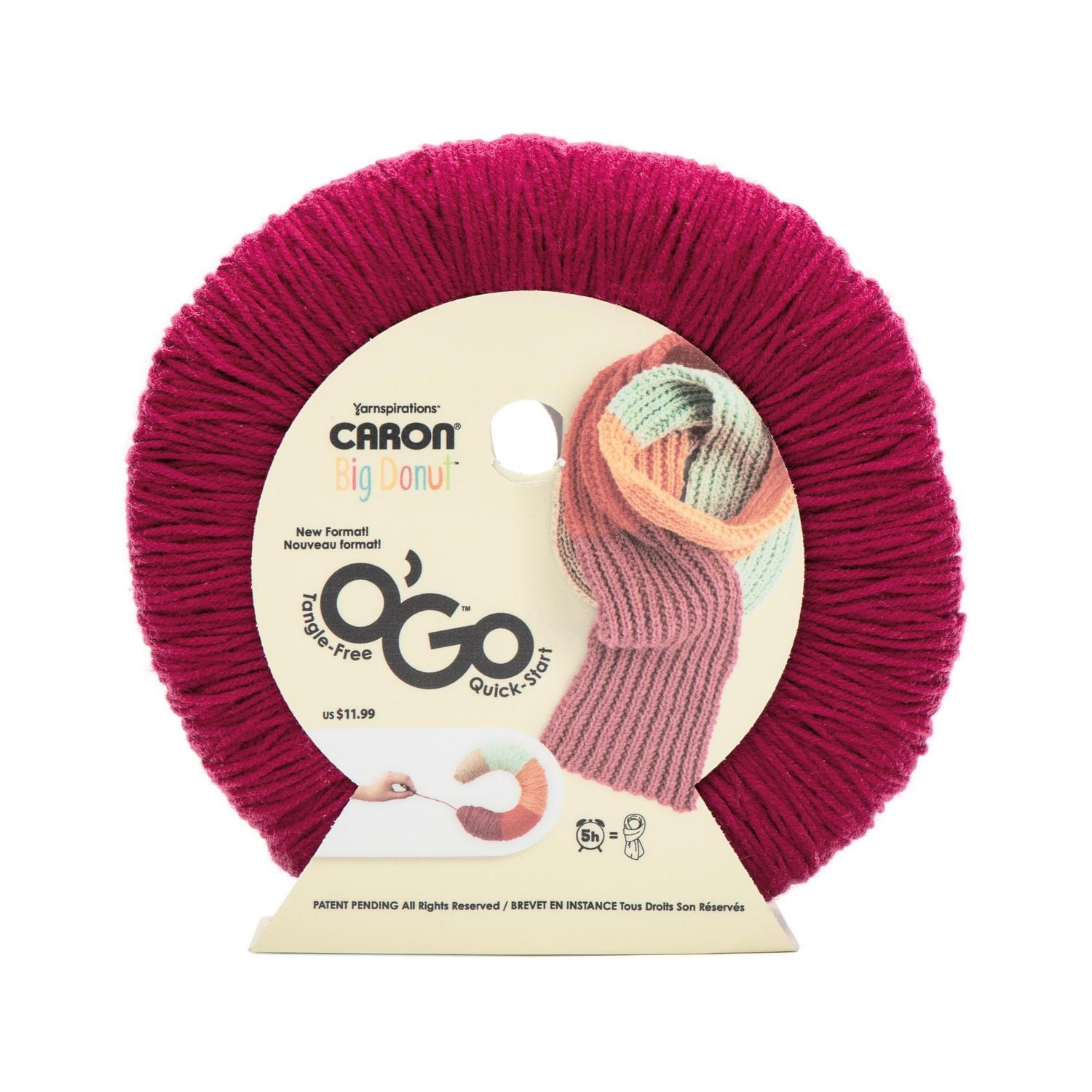 Click here for Bernat Caron Big Donut Ogo #4 Worsted (Medium) Acr... prices