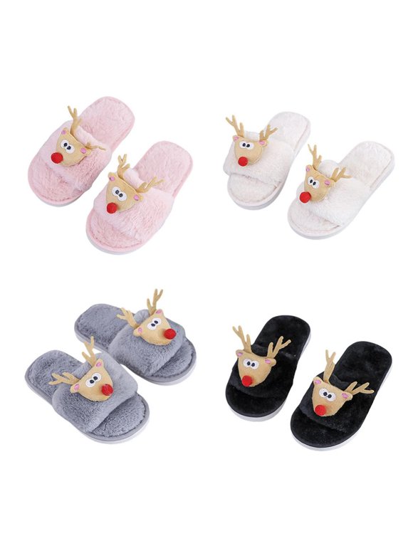 Christmas Slippers in Christmas Family Pajamas - Walmart.com