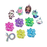 Gabby's Dollhouse DIY Necklace Activity Set with Charms & Beads, Kids ...