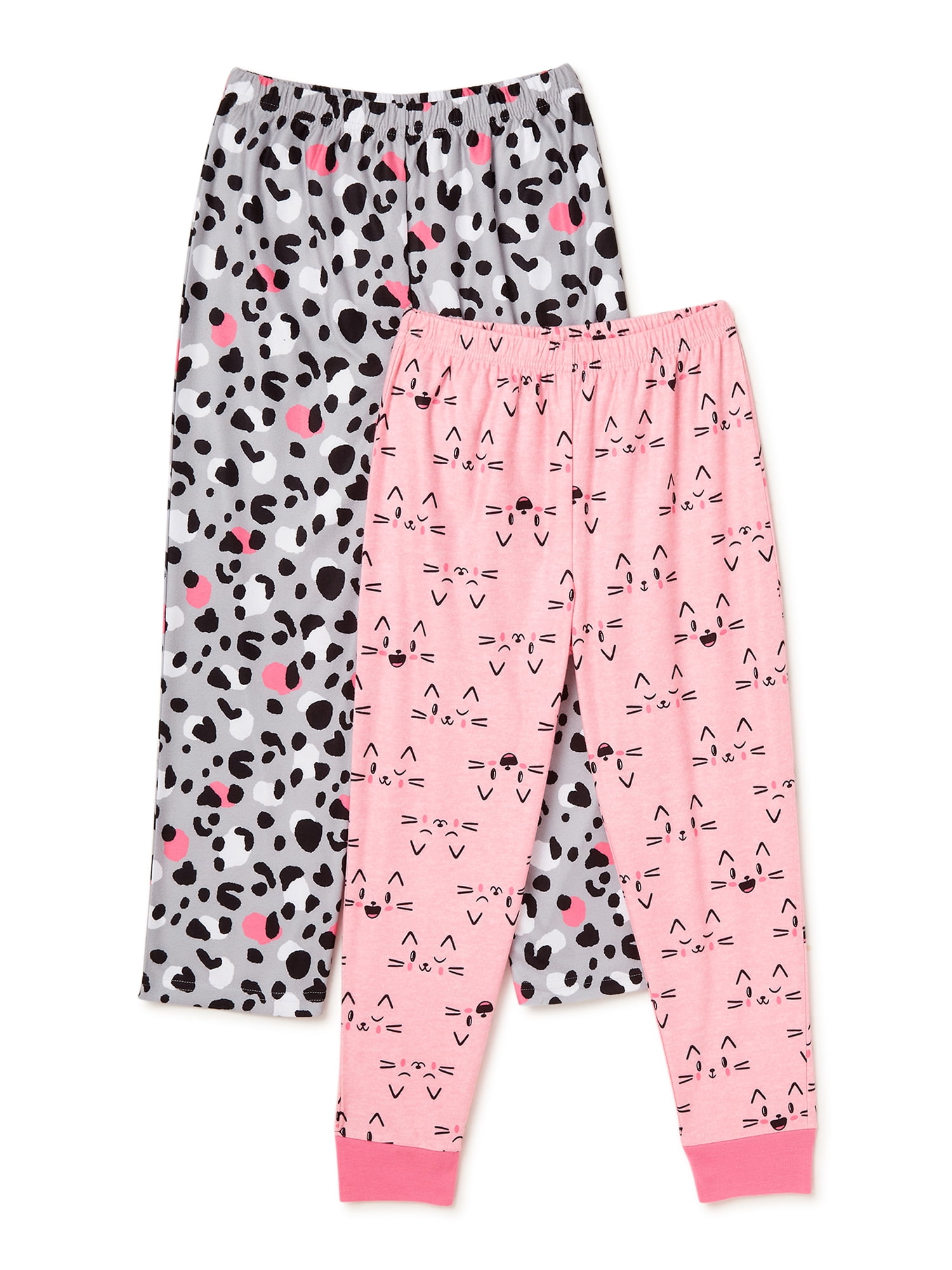 PJ & ME Girls Pajama Pants, 2-Pack, Sizes 4-12 - Walmart.com