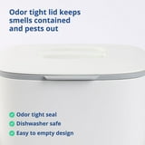 BLUE GINKGO Plastic Kitchen Compost Bin | Countertop Food Waste ...