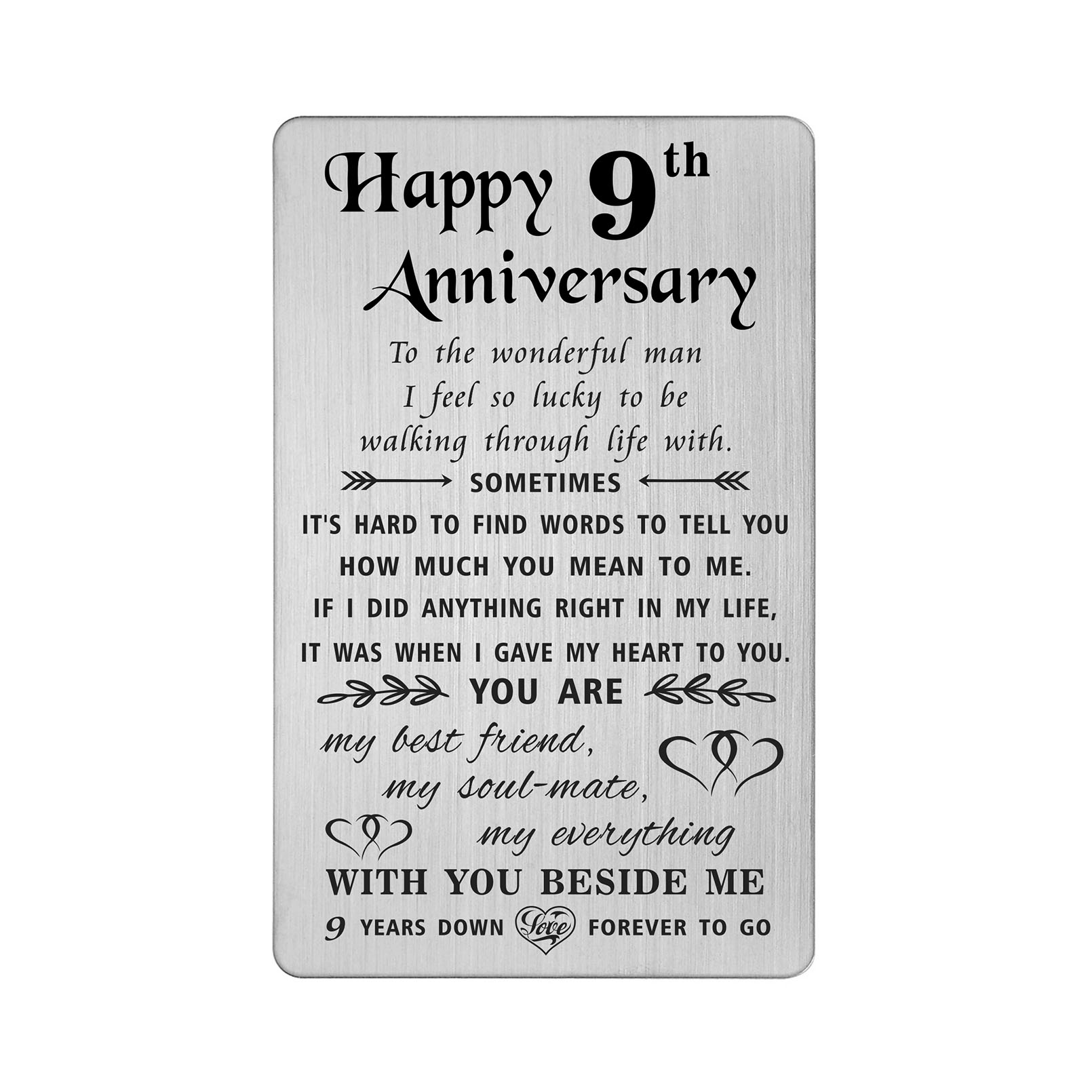 Tanwih 9 Year Anniversary Gifts For Him Happy 9th Wedding Anniversary Tanwih 9 Year Anniversary Gifts For Him Happy 9th Wedding Anniversary