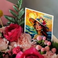 3drose, Summer Lady. Four Season Series. Stylish Art. Colorful Gift ...