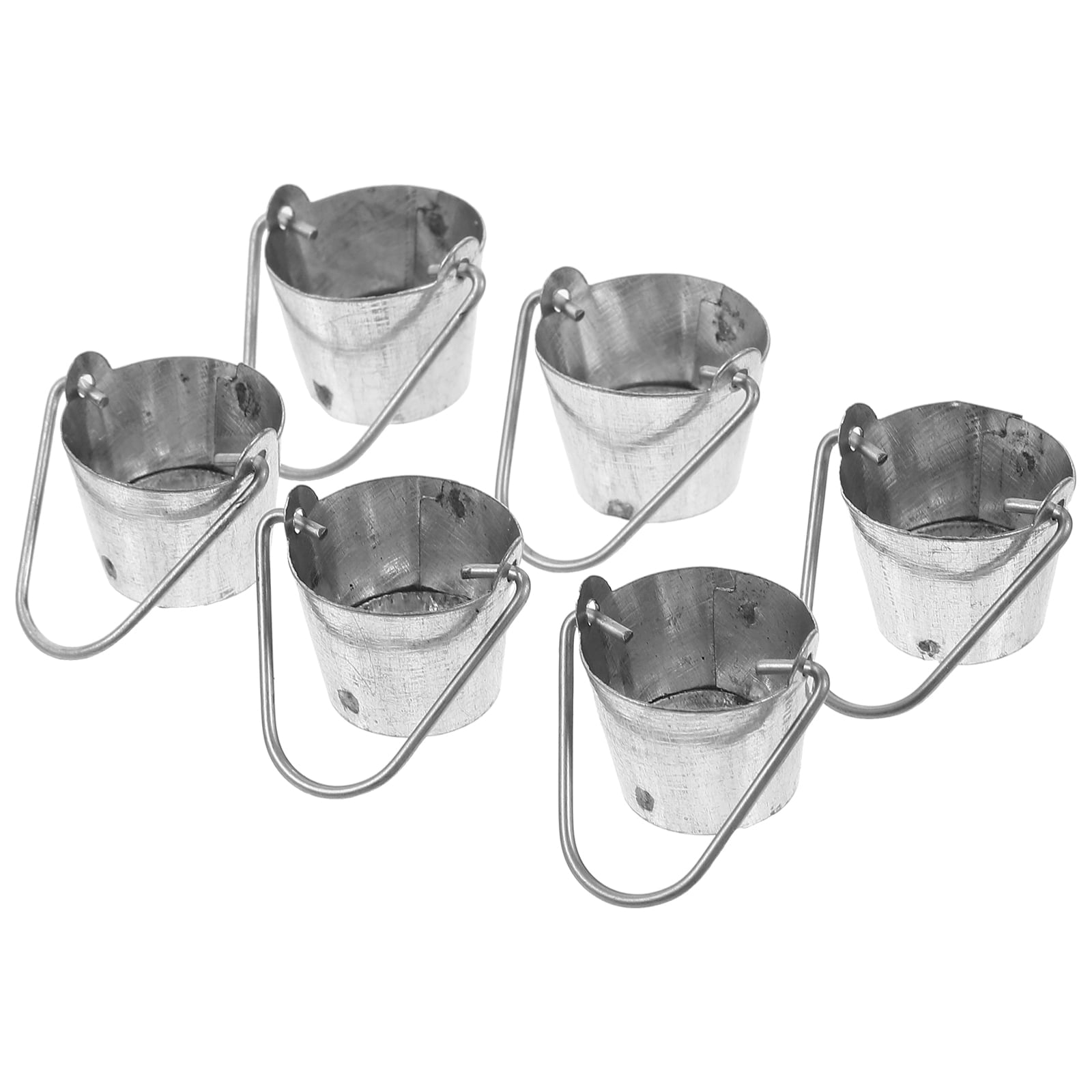 6 piezas miniaturas Living Toom Decore Soveregn Silver Silverdene House ...