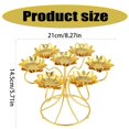 NEXAVKPR Seven Candlestick Seats Buddhist Lotuses Metal Candlestick for ...