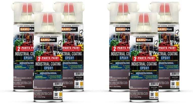 Samurai 2-Part Spray Paint Epoxy Primer for Industrial (Metal Primer ...