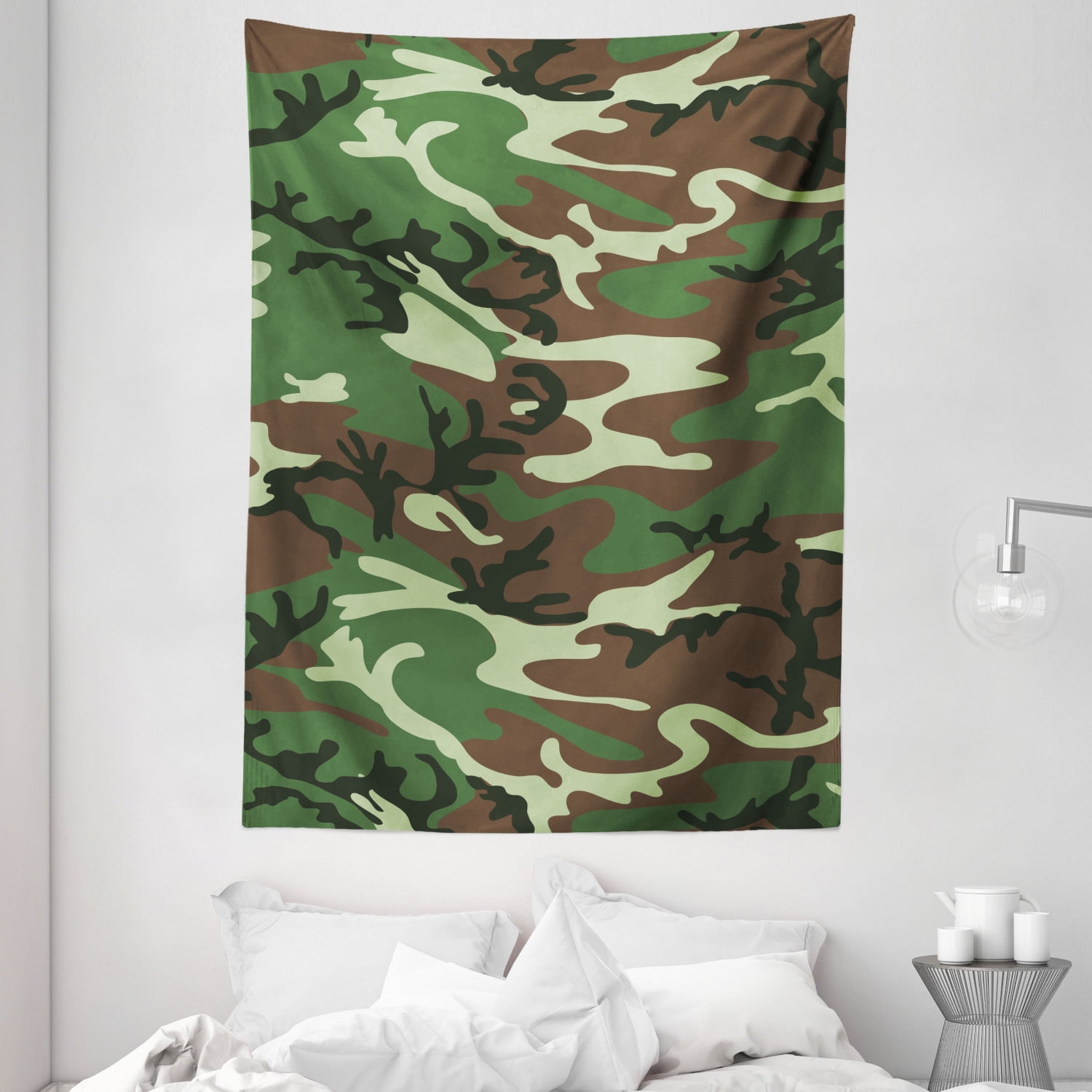 Camo Tapestry, Classical American Commando Uniform Inspired Pattern ...