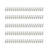Segolike 100Pcs Metal ID Clips with Clear PVC Strap ID Clips Name Tag ...
